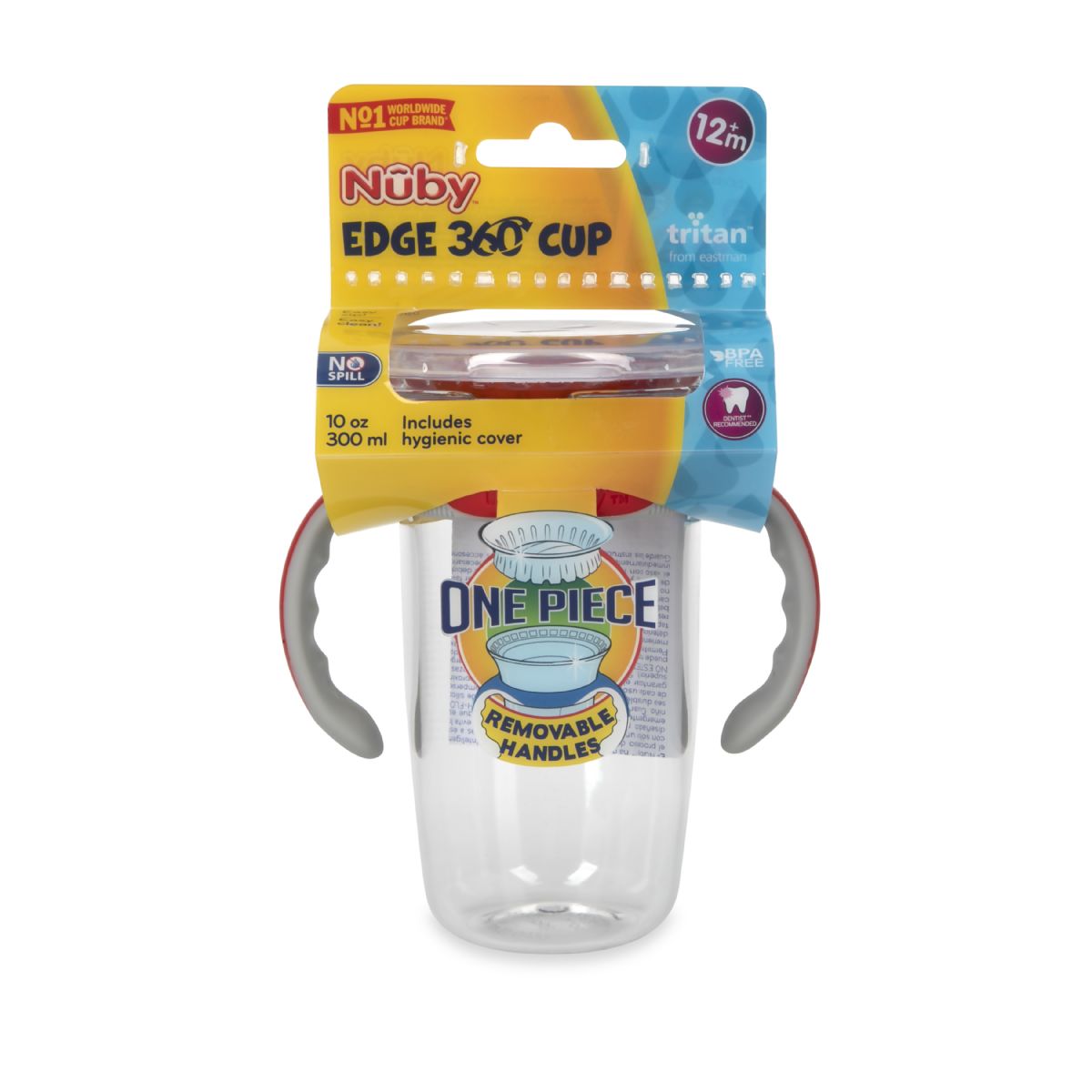 48 Bulk Nuby NO-Spill Edge 360 Cup With Removable Handles. 10 Oz/ 300ml - at - bluestarempire.com