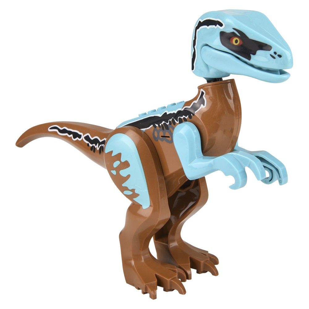 12 Bulk Velociraptor Roaring Dinosaur Block Figure - at ...