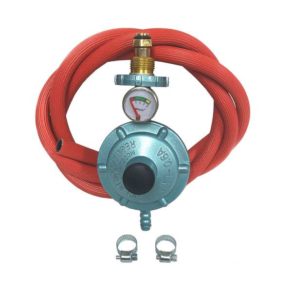 25 Bulk Gas Regulator With Gauge And 1.8m Hose - at - bluestarempire.com