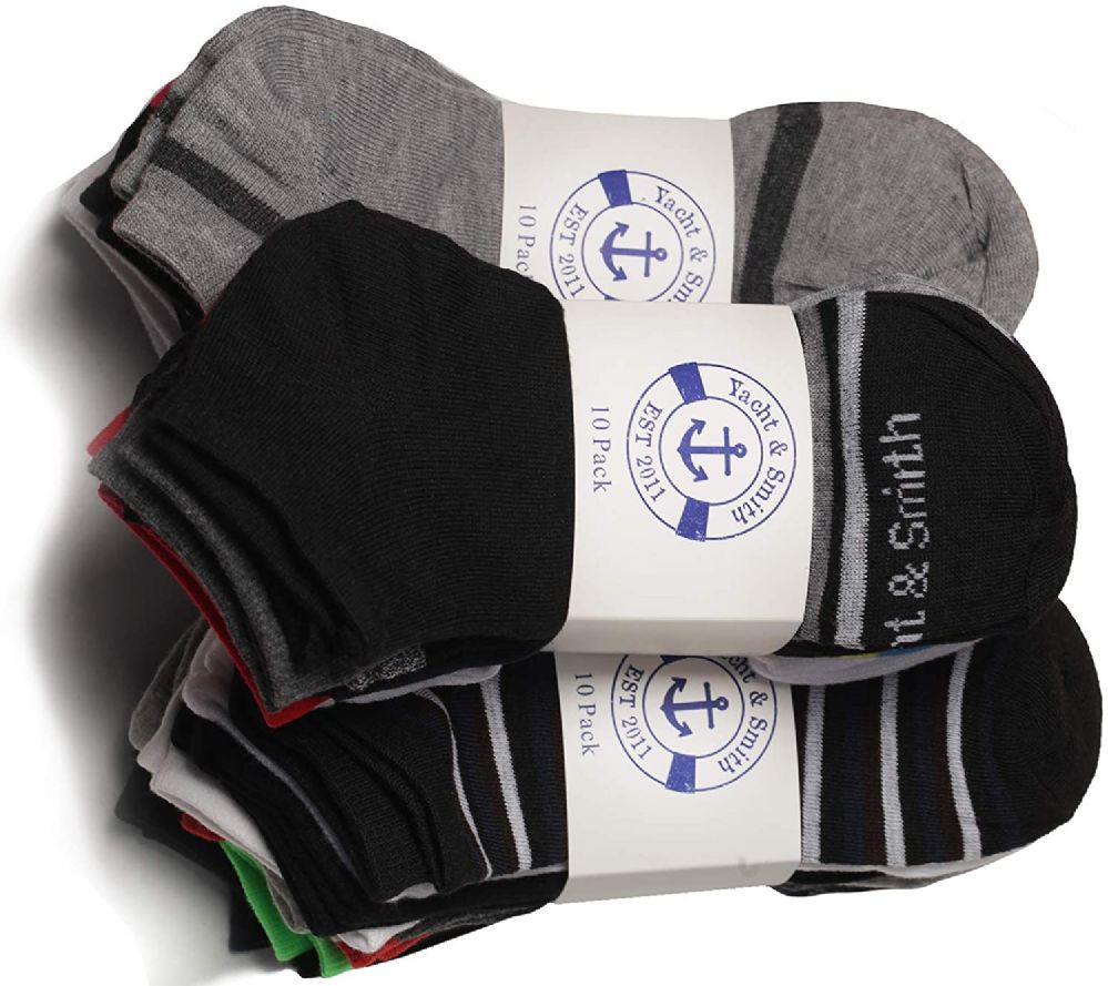 60 Bulk Mens Colorful Assorted Lightweight Low Cut Ankle Socks Size 10 13 At