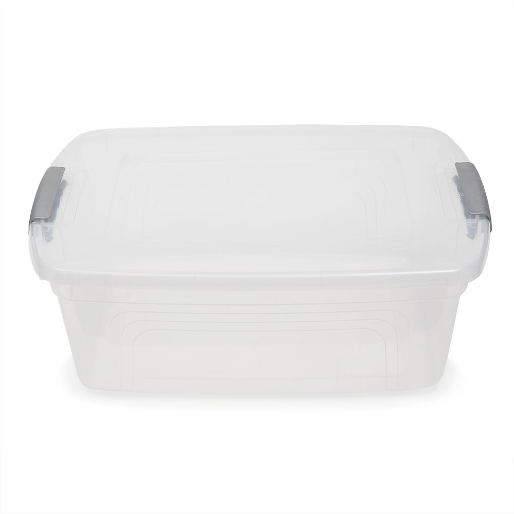 9 Bulk Home Basics 20 Liter Rectangular Plastic Storage Container With ...
