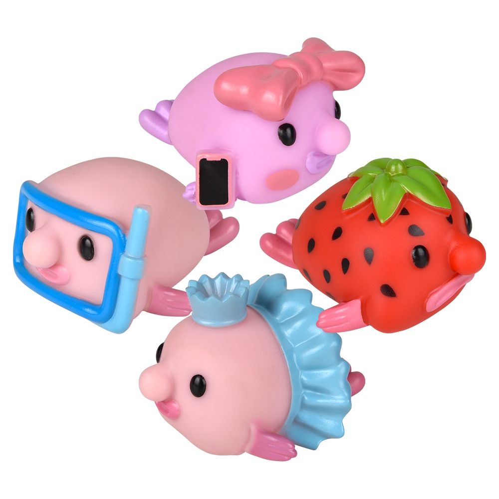 500 Bulk 2-inch Rubber Blobfish Character Assortment - at ...