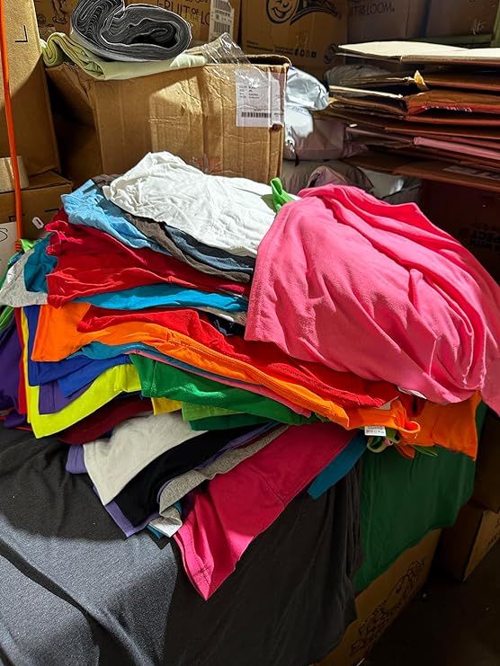 1000 Bulk Mens Cotton Short Sleeve T Shirts Mix Colors And Mix Sizes ...