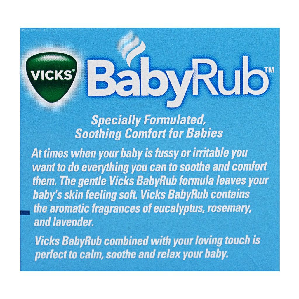 24 Bulk Vicks Baby Rub NoN-Medicated Soothing Chest Rub Ointment - 1.76 ...