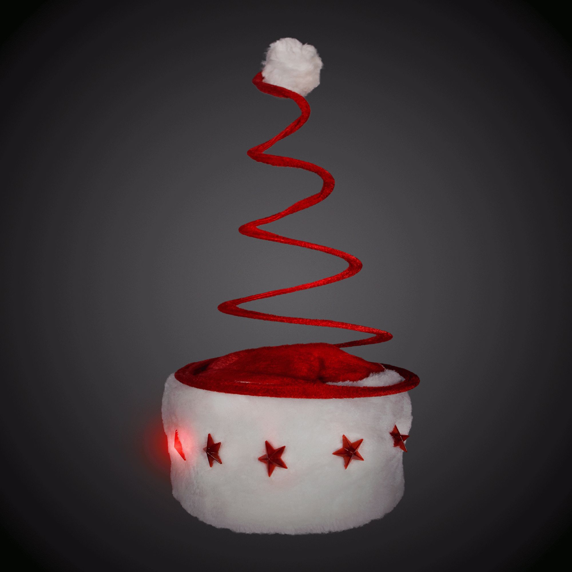 36 Bulk Led Santa Spring Hat - at - bluestarempire.com