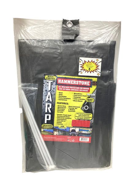 20 Bulk Tarp 5 X 7 Ft Silver Heavy Duty 160 Gsm - at - bluestarempire.com
