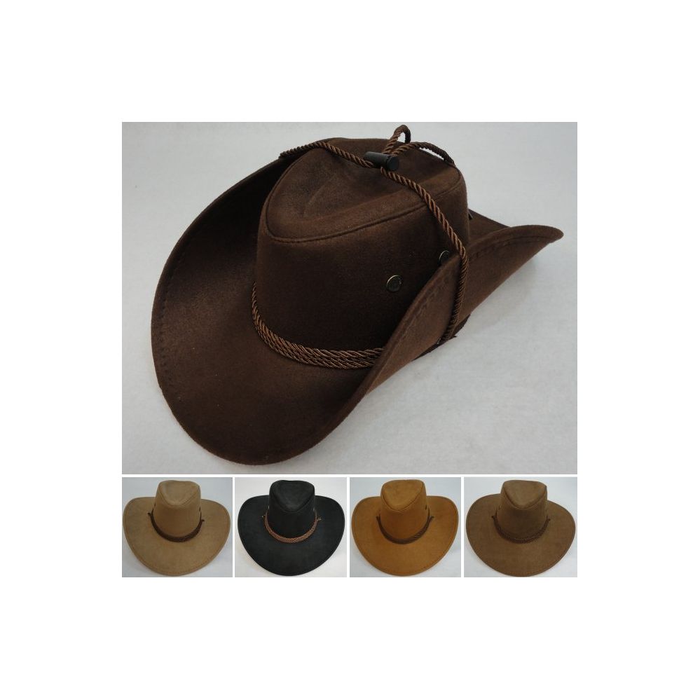 24 Bulk Rope Hat Band SuedE-Like Cowboy Hat - at - bluestarempire.com