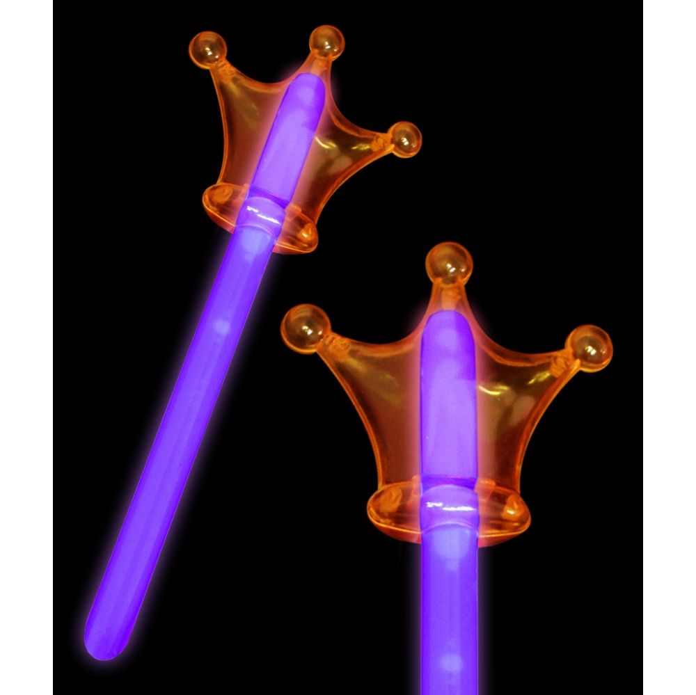 48 Bulk Glow Crown Wand - Purple - at - bluestarempire.com