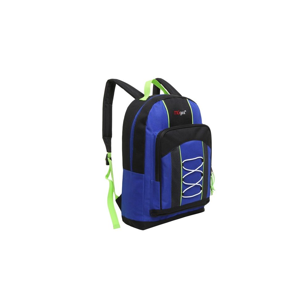 20 Bulk 15.5 Inch Bungee Pocket Elementary School Backpack For Kids ...