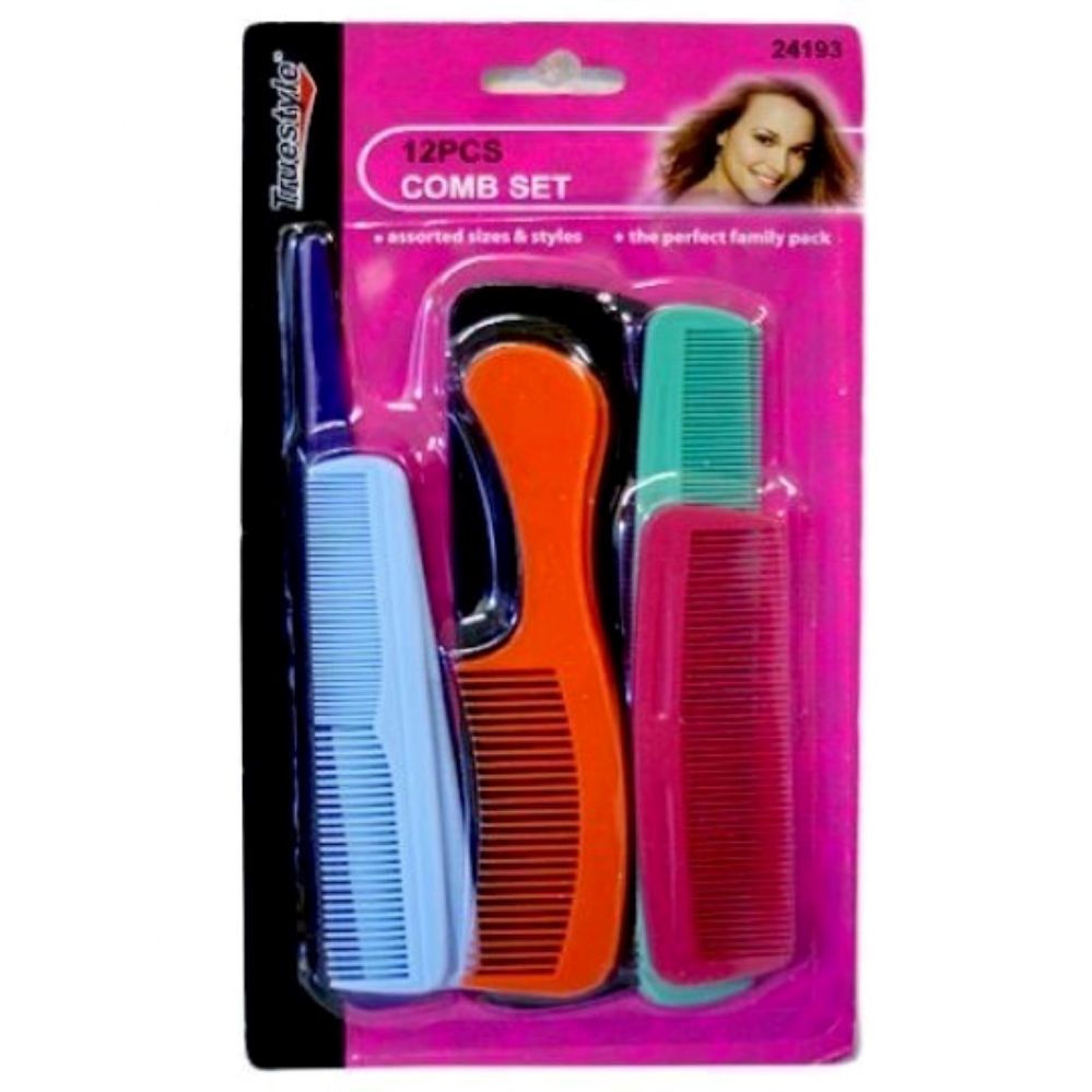 96 Bulk 12 Pieces Comb Set - at - bluestarempire.com