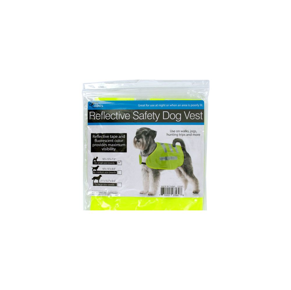 24 Bulk Reflective Dog Safety Jacket - at - bluestarempire.com
