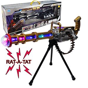 Wholesale TOY GATLING GUNS with/ LIGHTS & SOUND - at - bluestarempire.com