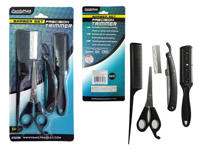 144 Bulk 5-Piece Barber & Hair Cut Set - at - bluestarempire.com