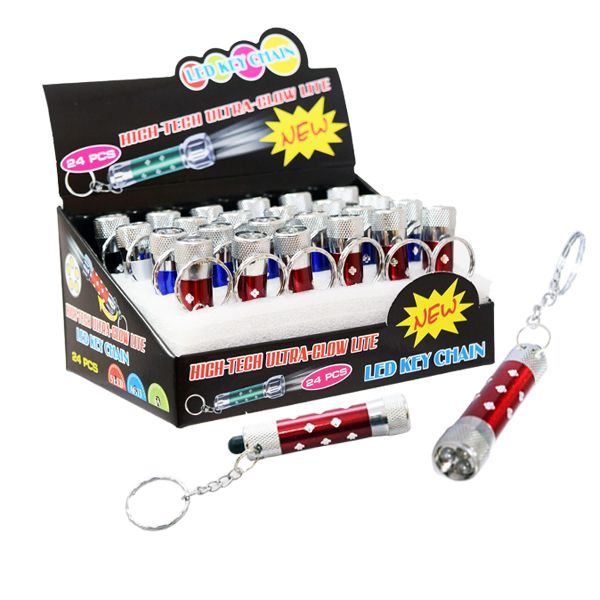 48 Bulk 3 Led Flashlight Keychain - at - bluestarempire.com