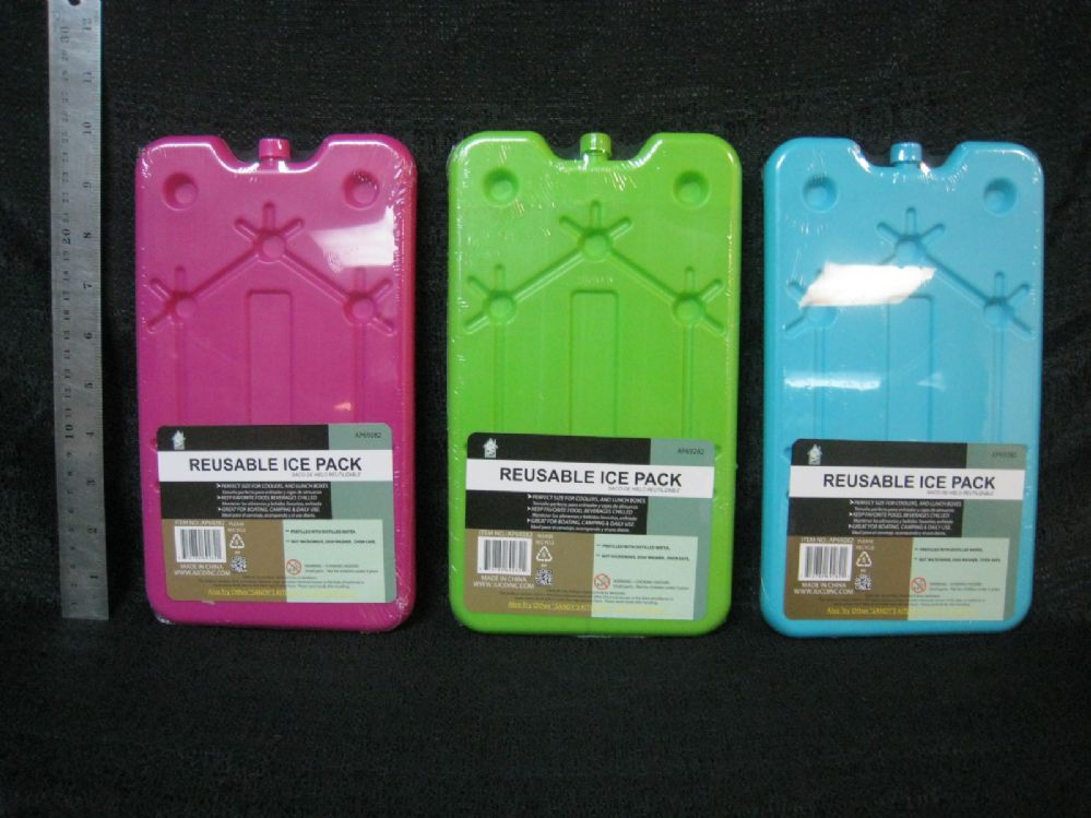 24 Bulk Plastic Ice Pack Large Assorted Color - at - bluestarempire.com