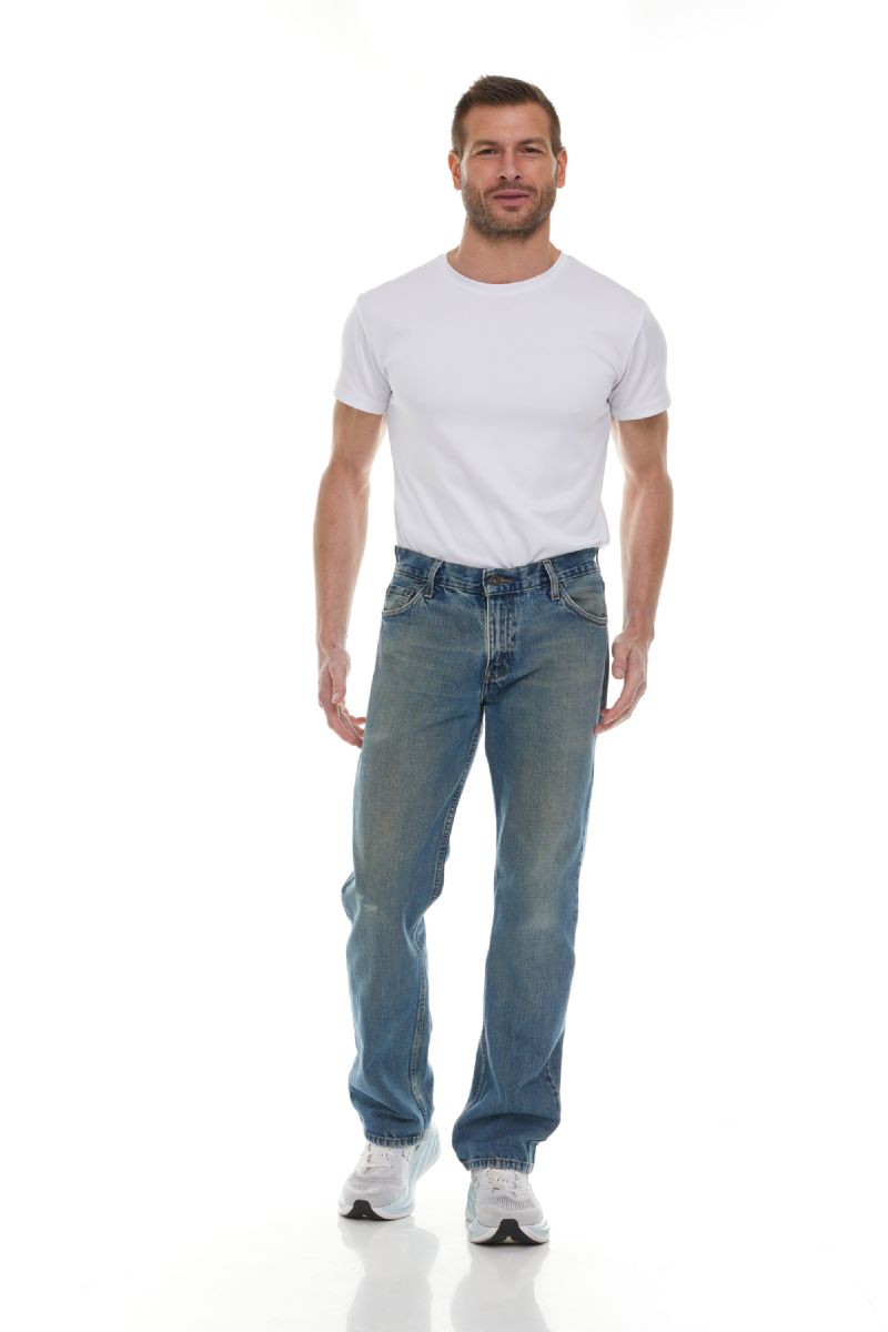 24 Bulk Mens Classic Fit Original Denim Jeans - at - bluestarempire.com