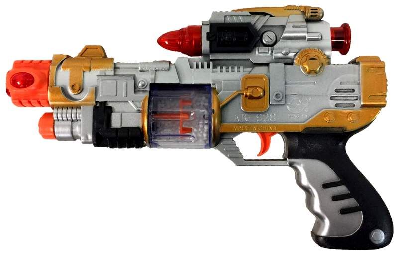 24 Bulk Light Up Flashing Toy Gun - at - bluestarempire.com