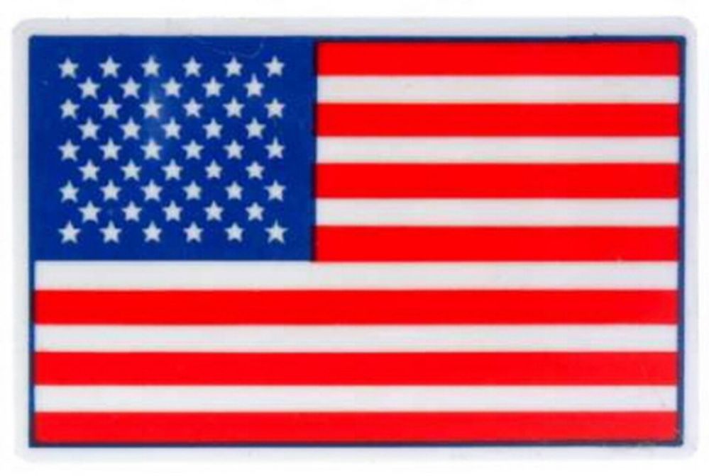 144 Bulk Hard Plastic American Flag Pin - at - bluestarempire.com