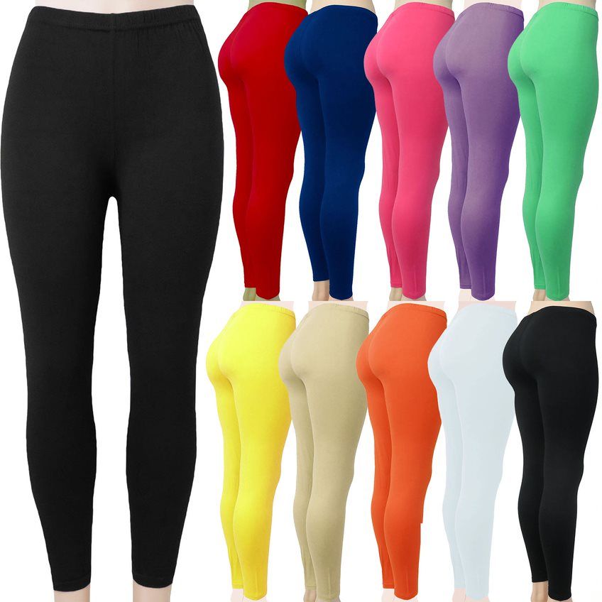 48 Bulk Womens Buttery Soft Full Length Leggings In Assorted Colors At