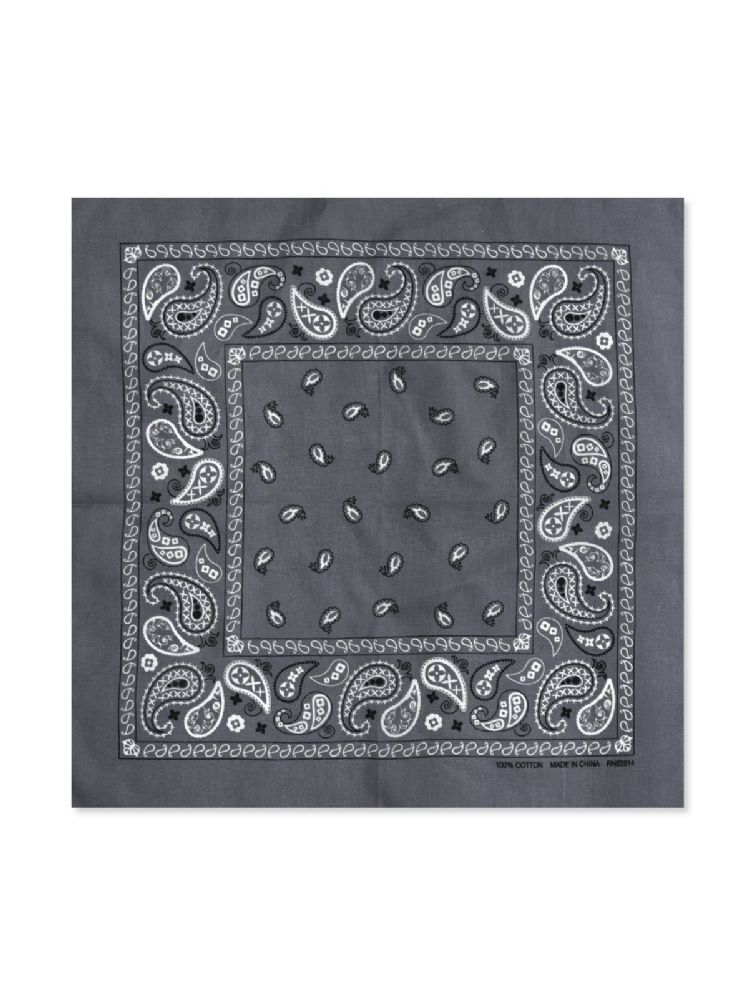 60 Bulk Knocker Classic Cotton Bandana/c.grey - at - bluestarempire.com