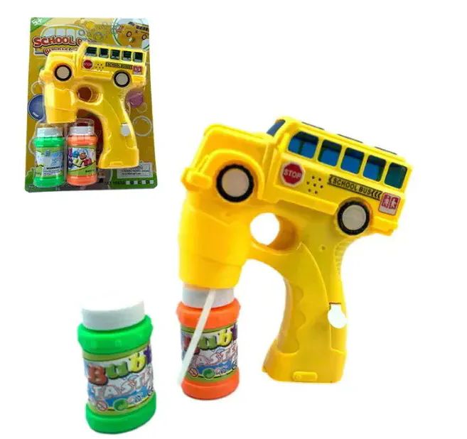 12 Bulk School Bus Bubble Gun With Battery - at - bluestarempire.com