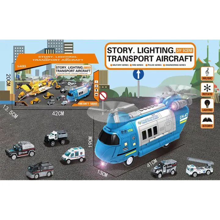 12 Bulk Police Car Airplane With Light And Sound - at - bluestarempire.com