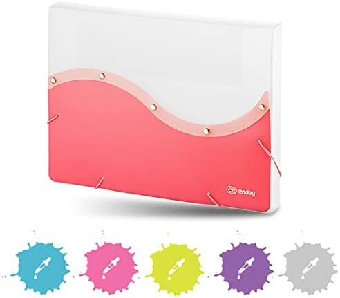 24 Bulk Two Tone Letter Size Document Case, Pink - at - bluestarempire.com