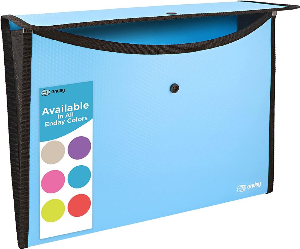 60 Bulk Square Flap Letter Size Document Holder, Blue - at ...