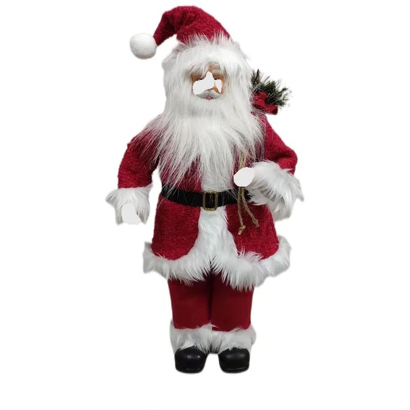 24 Bulk 18 Inch Standing Santa Claus With Red And White Cloth - at ...