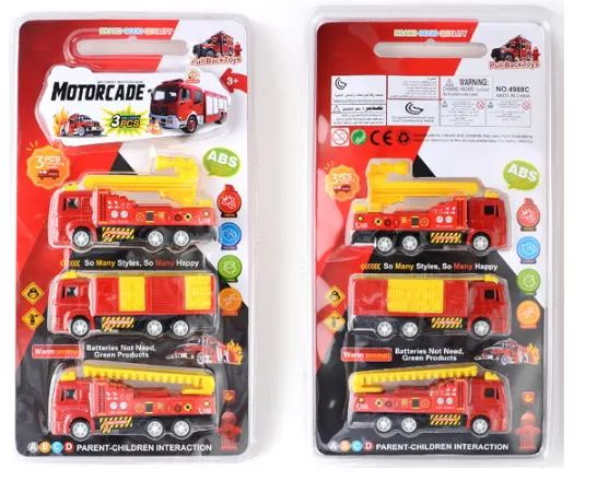 24 Bulk 3 Piece Fire Truck Set - at - bluestarempire.com