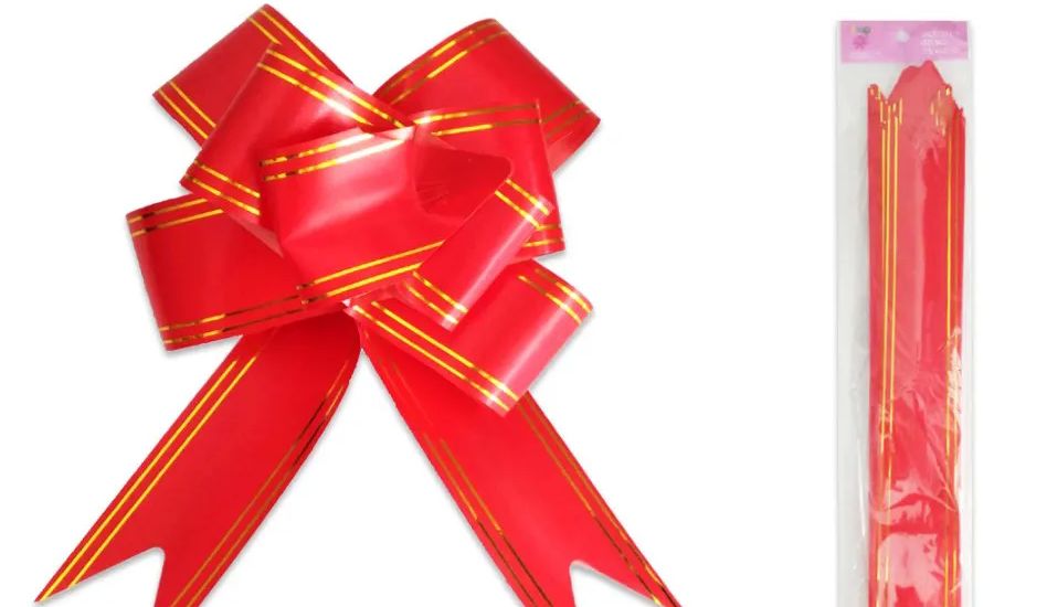 6 Bulk 2 Inch Red Pulling Ribbon 24 Pack - at - bluestarempire.com