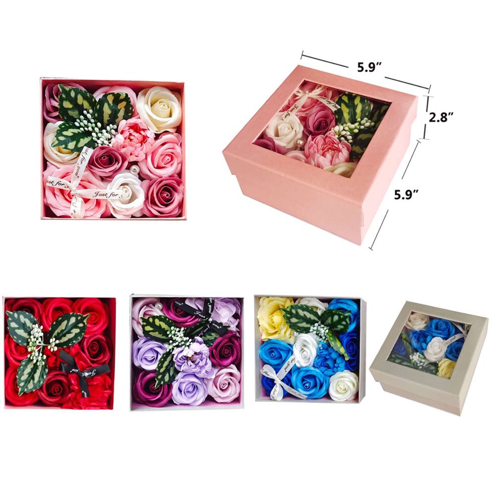 36 Bulk 5.9 Inch Soap Rose Gift Box - at - bluestarempire.com