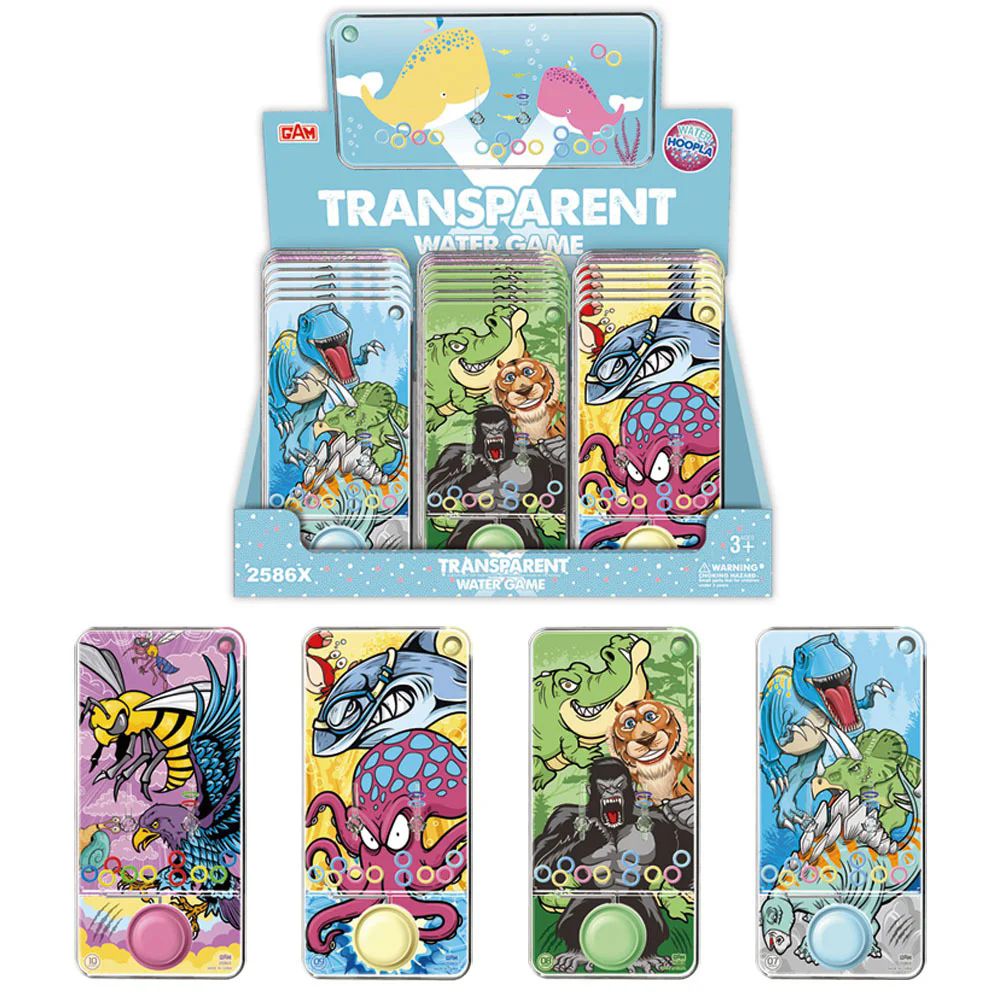 24 Bulk Animal World Themed Water Game In Assortment Of Designs - at ...