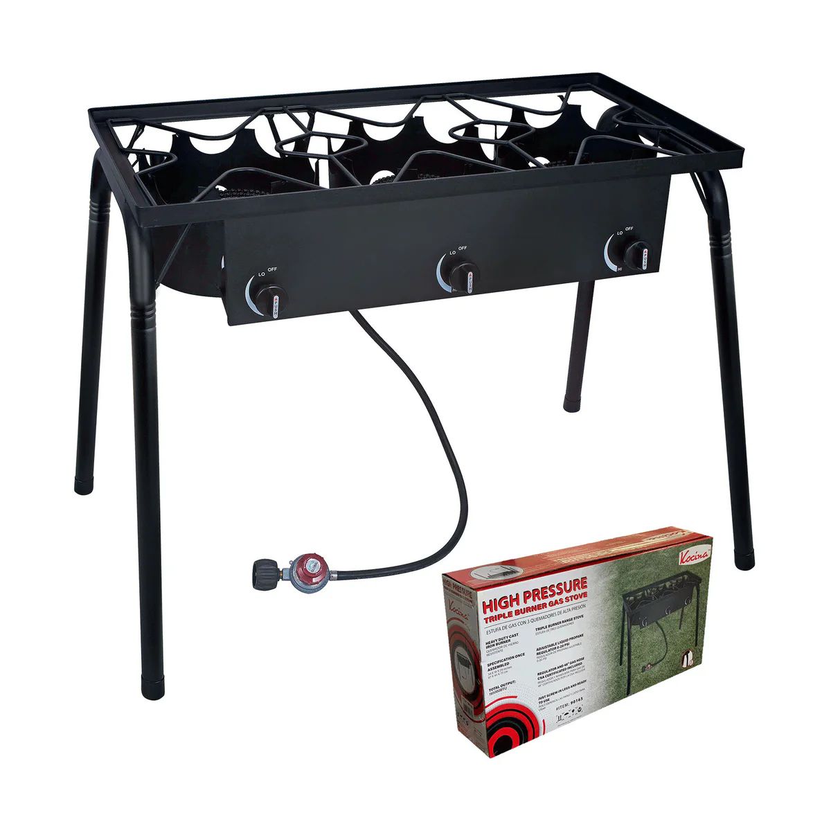 Bulk High Pressure Triple Burner 87x45x73cm - at - bluestarempire.com