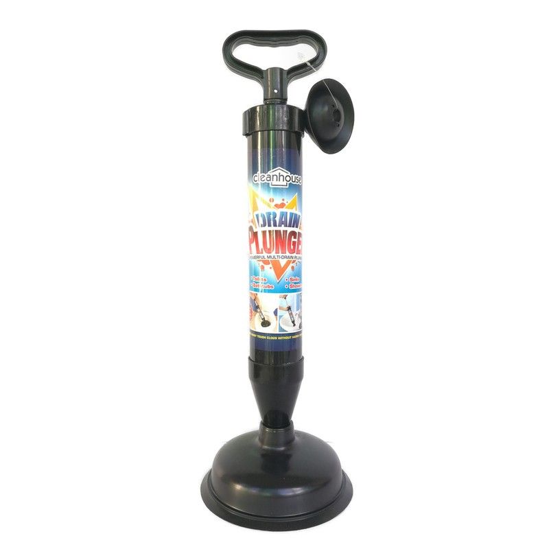12 Bulk Drain Buster Plunger With Pump - at - bluestarempire.com