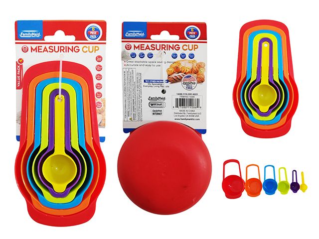 144 Bulk 6-Piece Nesting Measuring Cups Set - at - bluestarempire.com