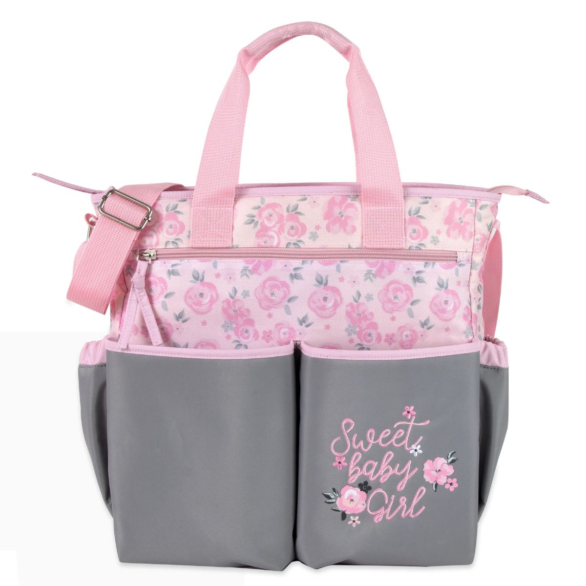 12 Bulk Baby Essentials 3 In 1 Pink Baby Girl Themed Diaper Bag - at ...