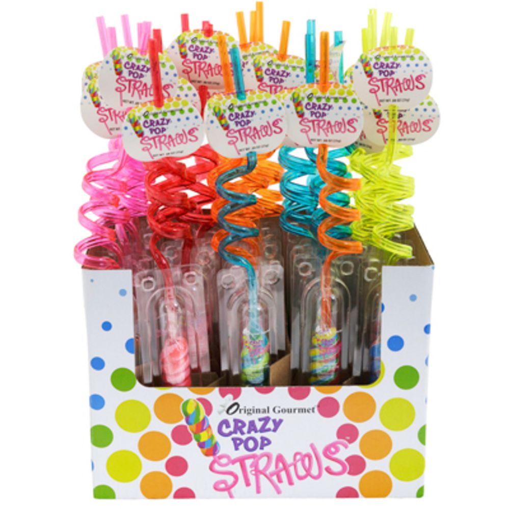 30 Bulk Crazy Pop Straws 5 Assorted Flavors 30pc Pdq - at ...