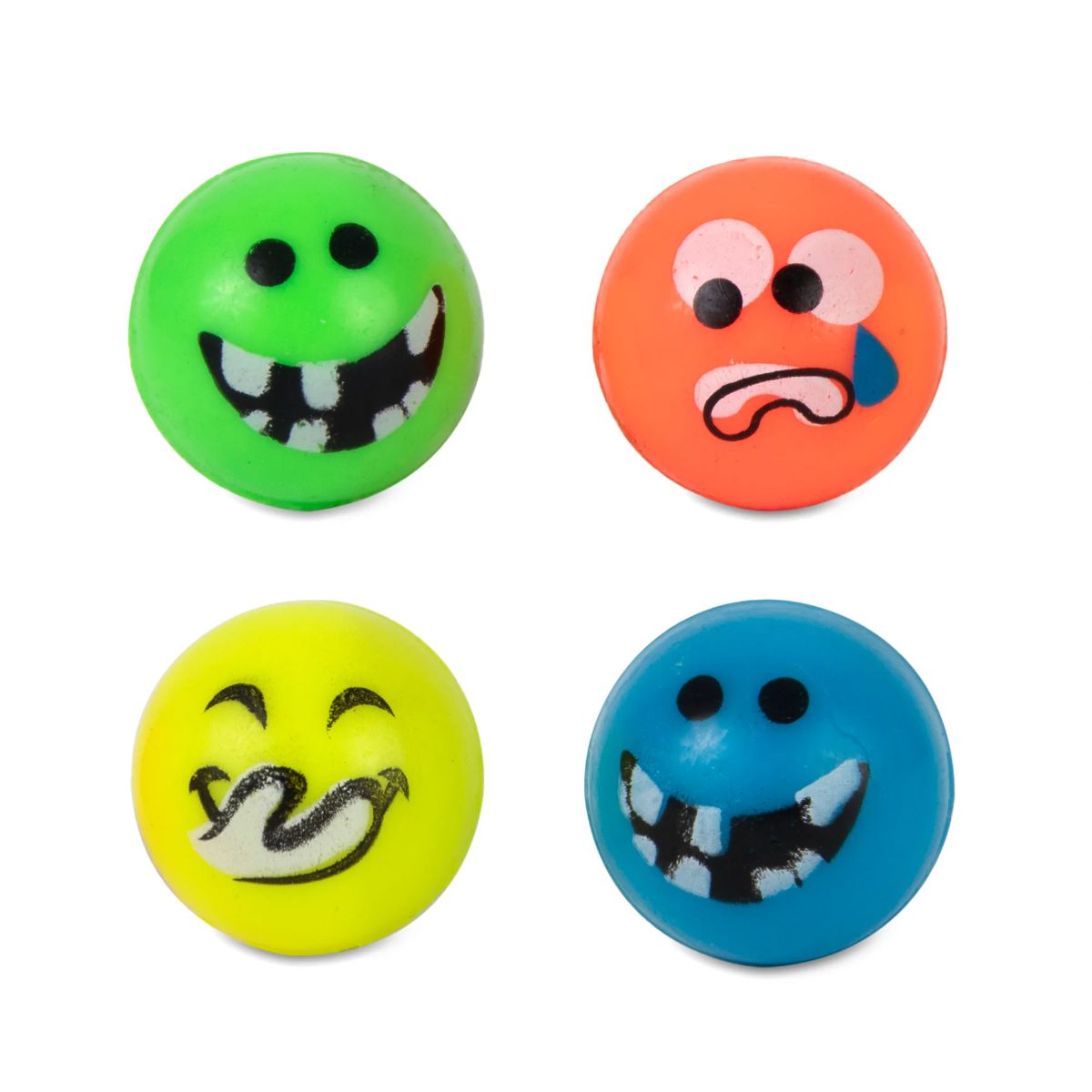 50 Bulk Emoji Elastic Bouncy Balls - at - bluestarempire.com