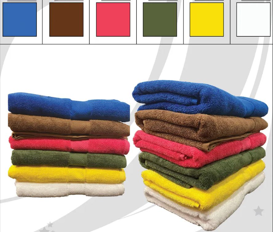 36 Bulk 100% Cotton Terry Bath Towel 27x54 Assorted Colors - at ...