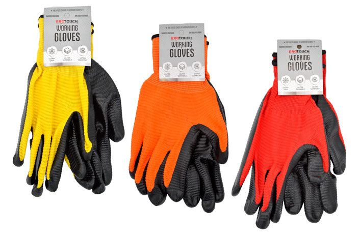 36 Bulk Work Gloves (assorted Colors) - at - bluestarempire.com
