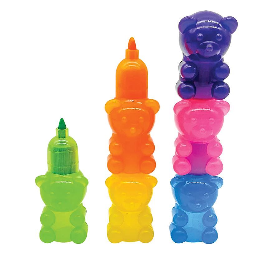24 Bulk Gummy Bear Stackable Highlighters - at - bluestarempire.com