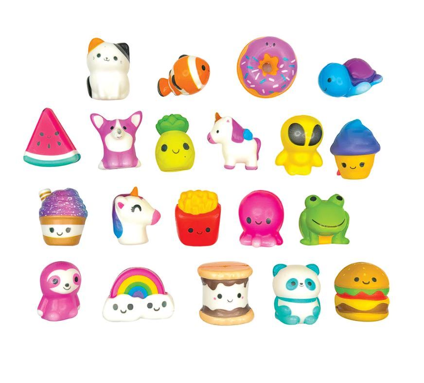 40 Bulk 2in Micro Squishy Toy Assortment - at - bluestarempire.com
