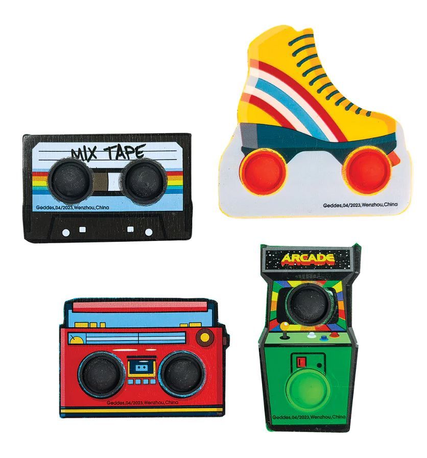 48 Bulk Retro Pop Nstress Relieving Fidget Erasers - at ...