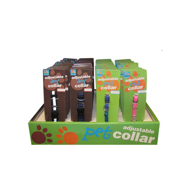72 Bulk Pet Collars Countertop Display - at - bluestarempire.com