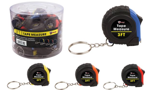 30 Bulk 3 Inch Tape Measure Keychain - at - bluestarempire.com