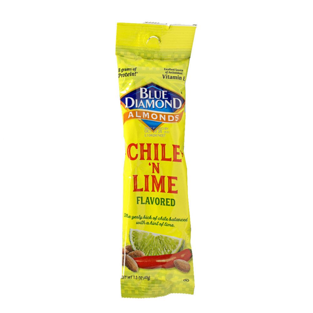 60 Bulk Blue Diamond Chile N Lime Flavored Almonds - 1.5 oz - at ...