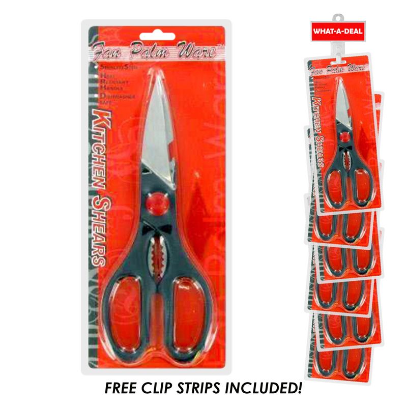 24 Bulk 24pc 8" Multi Use Scissors With 2 Clip Strips - at ...