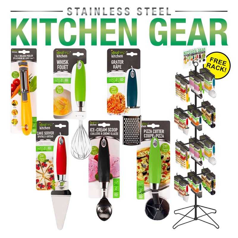 144 Bulk 144pc Kitchen Gadgets Display - 6 Assorted - at ...