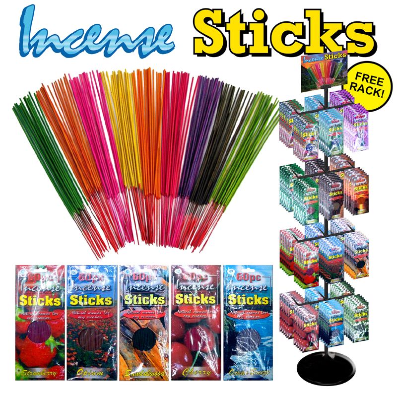 288 Bulk Incense Sticks 60 Sticks 288 Pc Display - at - bluestarempire.com